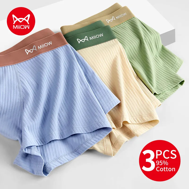 MiiOW Ribbed Boxers 3-Pack
